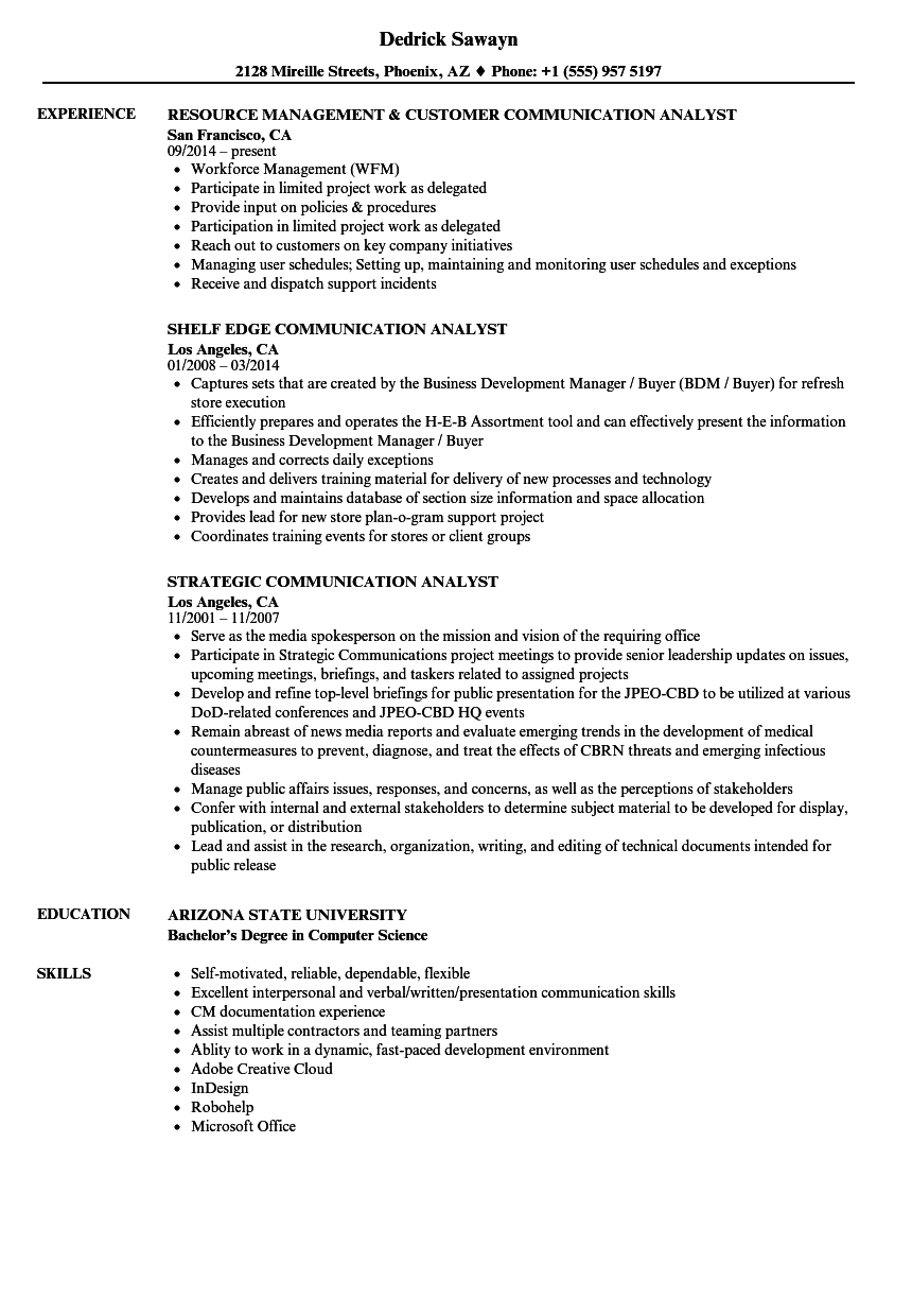 Strong Communication Skills Resume Examples Update Berita Olahraga 
