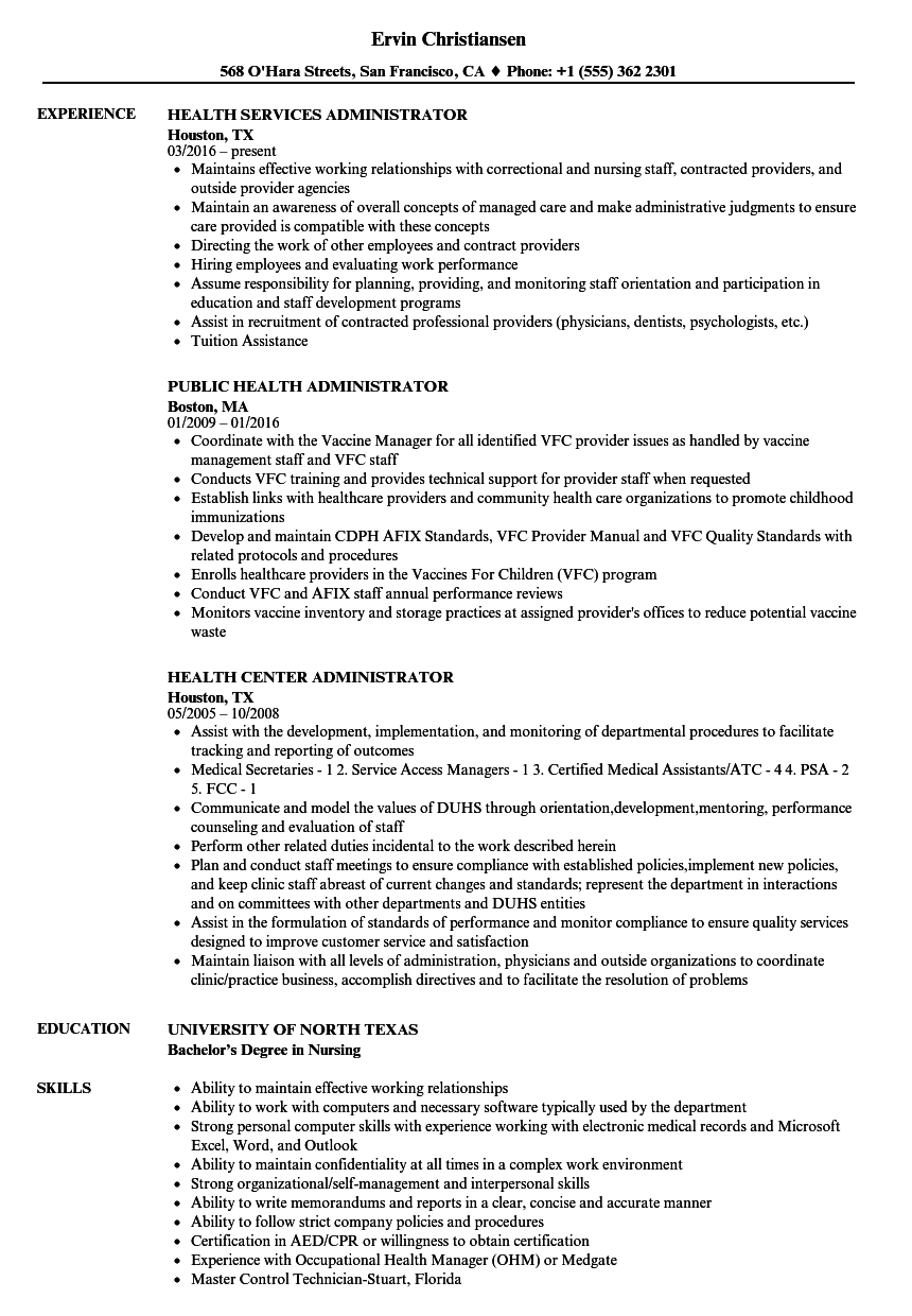 Resume Objectives For Healthcare Administration Dina karry