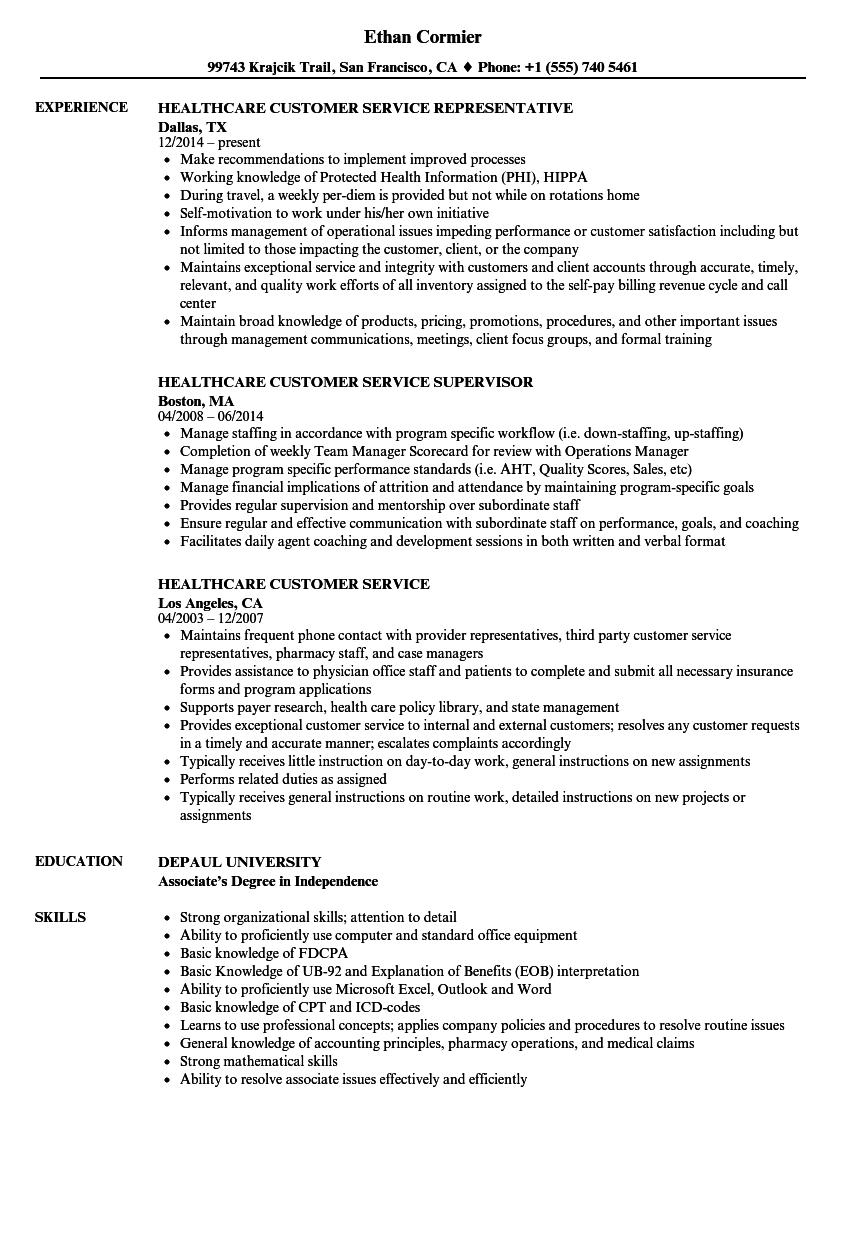 Customer Representative Resume Sample Master Of Template Document