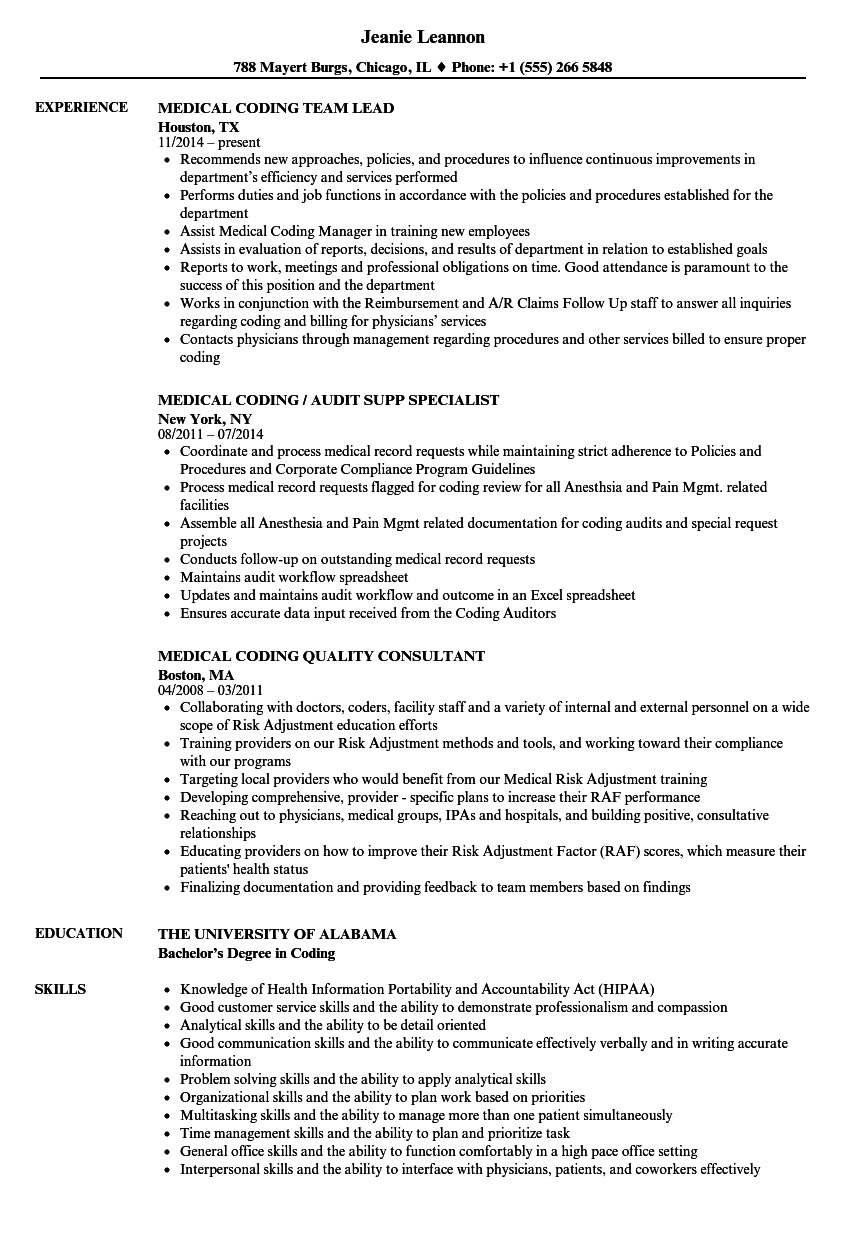 Medical Coding Resume Format Pdf Medical Biller Resum - vrogue.co Medical Coding Resume Format Pdf Medical Biller Resum - vrogue.co
