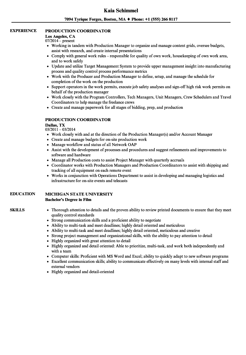 Production Coordinator Film Job Description At Jonathan Baylee Blog Production Coordinator Film Job Description At Jonathan Baylee Blog