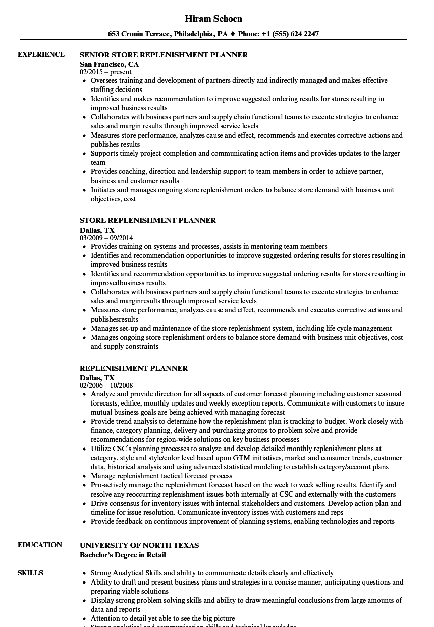 Resume Example Skills