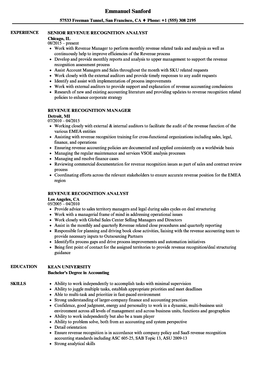 Revenue Analyst Job Definition REVNEUS