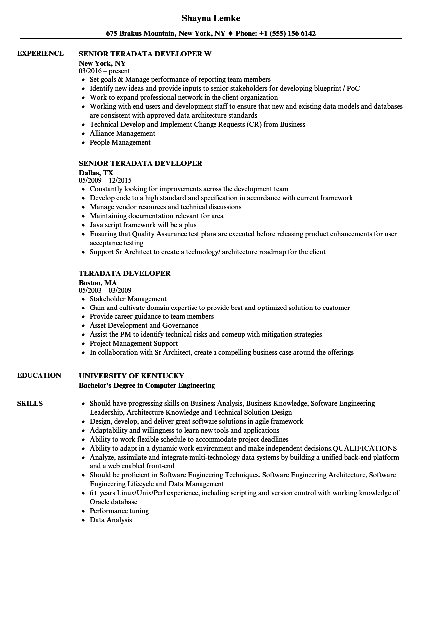 Sample Resume For Master Degree Application