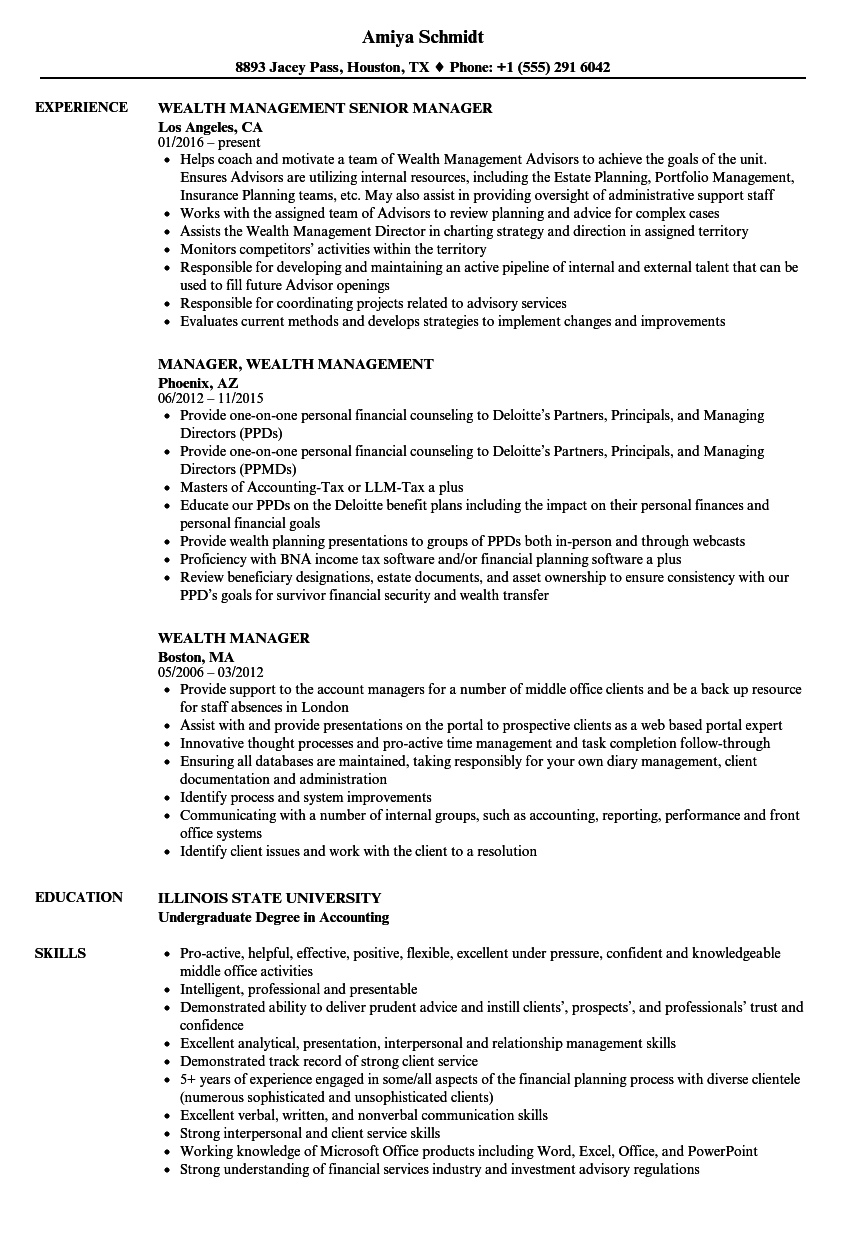 Wealth Management Job Description In India Career In Wealth 
