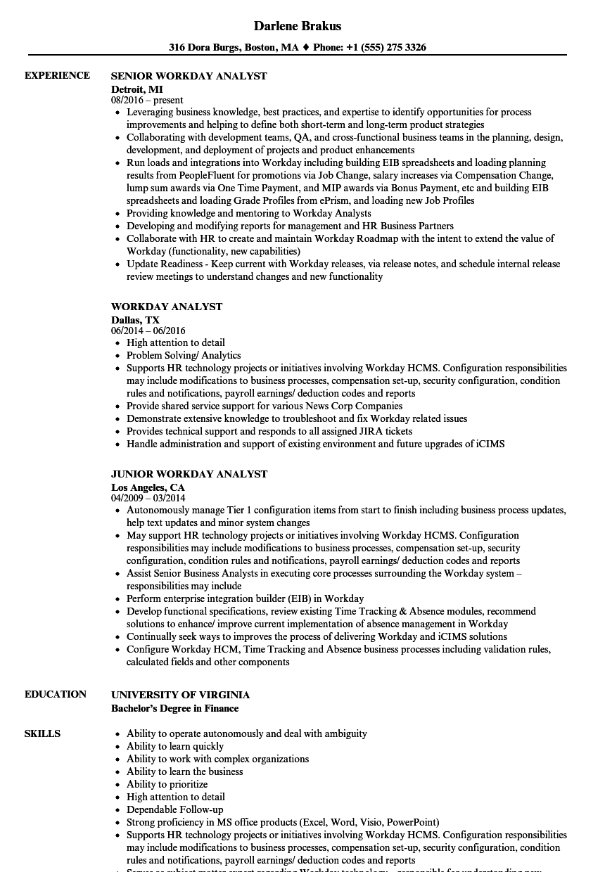 Hris Analyst Resume